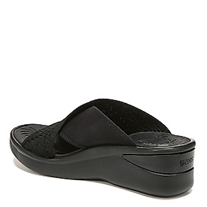 BZees Womens Sundance Slide Sandal Black 6.5 M