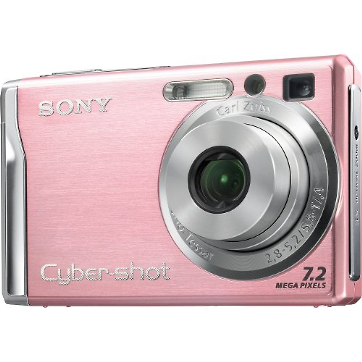 Sony Cybershot DSCW80 7.2MP Digital Camera with 3x Optical Zoom and Super Steady Shot (Pink) (OLD MODEL)