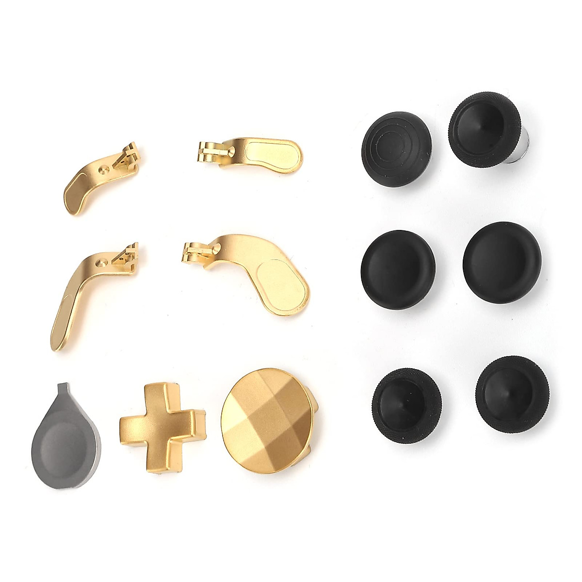 Yunir Joysticks Paddles, Gamepad Swap Metal Mod Joysticks Paddles Accessory Replacement for One Elite Series 2 Controller(Golden)