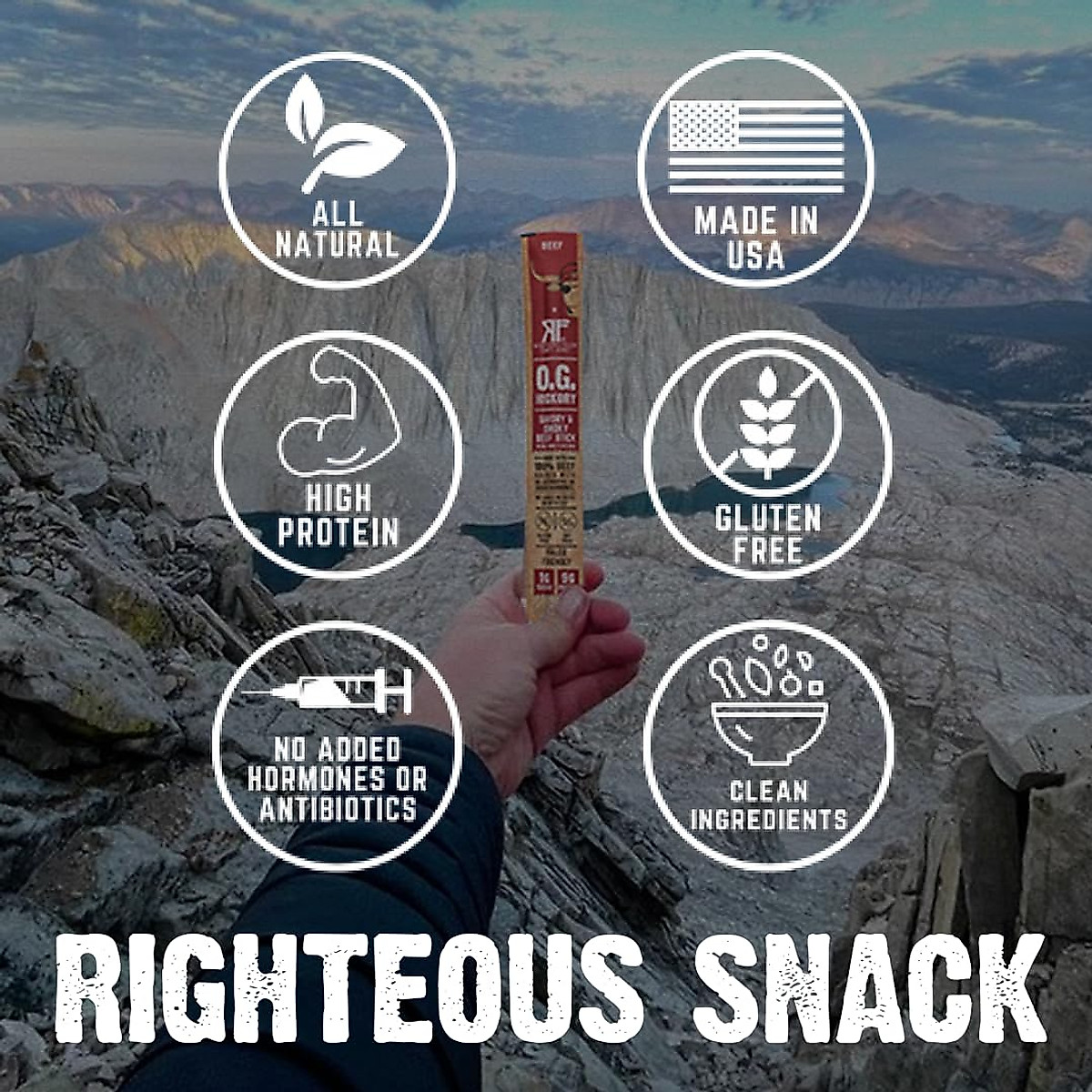 Righteous Felon Meat Sticks Variety Pack | Healthy Snack for Adults | Gluten Free & Keto Meat Sticks | Low Sugar & High Protein Meat Sticks | Turkey, Pork, Beef Sticks | Jerky Gifts for Men | 24 Pack