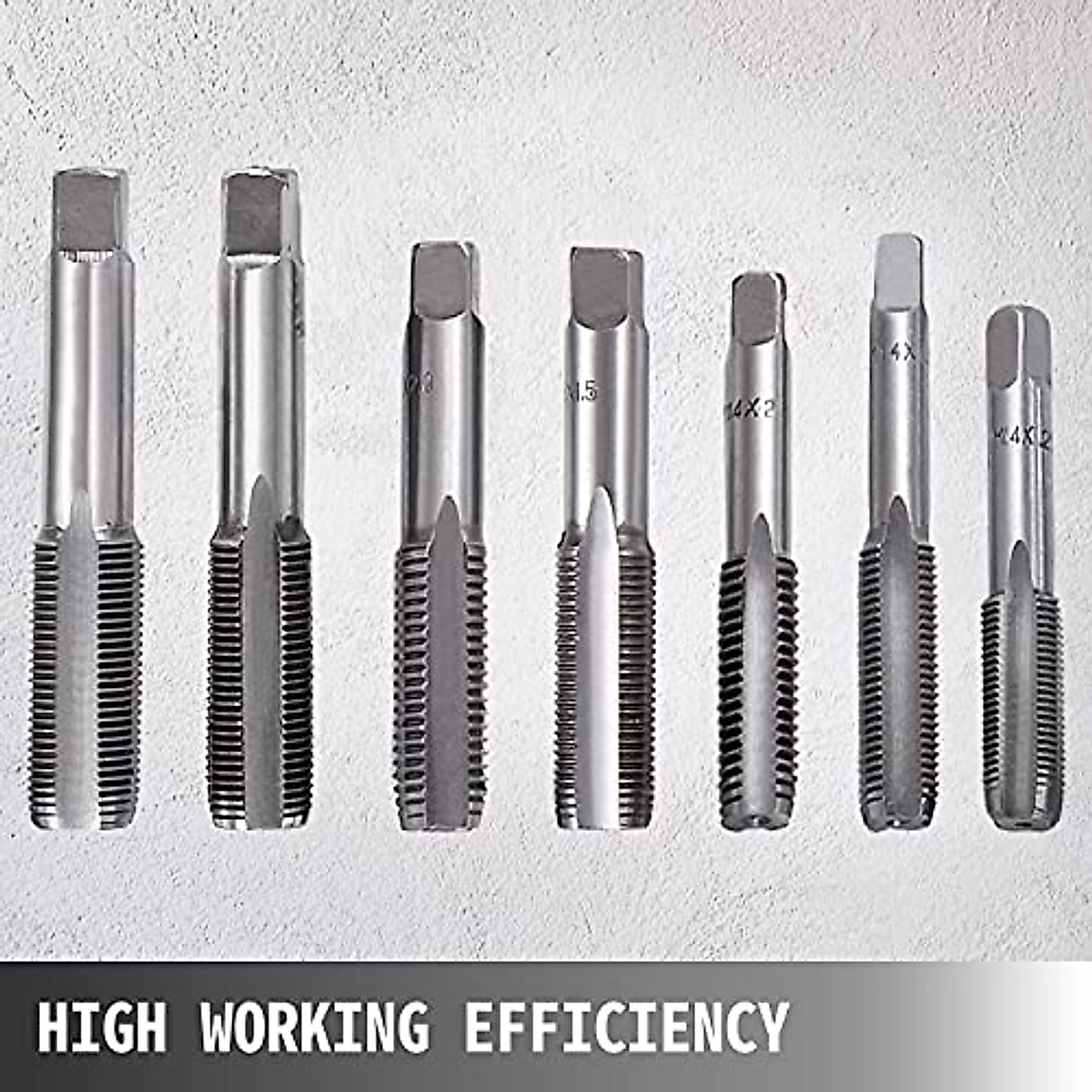 Happybuy 110Pcs Tap and Die Set, Include Metric Tap and Die Set M2-M18, Tungsten Steel Titanium Tap & Die Sets With Storage Case, Large Tap and Die Set For Cutting External & Internal Threads