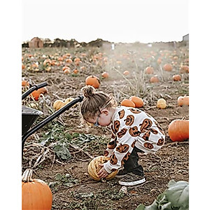Toddler Kids Baby Girl Boy Halloween Outfit Pumpkin Sweatshirt Oversized Onesie Romper Sweater Matching Clothes (Sweatshirt Pumpkin,2-3T)