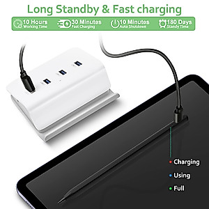 Stylus Pen for iPad,Ipad Pencil 2nd Generation,Apple Pencil,Smart Touch Switch,Compatible with(2018-2023) Magnetic iPad 6-10,iPad Mini 5/6,iPad Air 3-5,iPad Pro 11"/12.9"