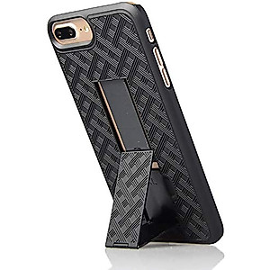 Aduro Holster Case for iPhone 8 Plus/iPhone 7 Plus (5.5") Combo Shell & Holster Slim Shell Case with Built-in Kickstand + Swivel Belt Clip Holster for Apple iPhone 8 Plus and iPhone 7 Plus ONLY