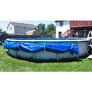 Solar Pocket® Cover Holder by Sun2Solar® | Keep Solar Blankets Off The Ground | Easy Storage and Retrieval | 5-Piece Aluminum U-Shaped Tube Set | Designed for Steel-Wall Above-Ground Swimming Pools