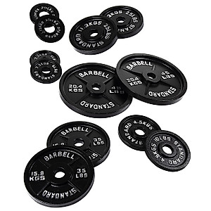 BalanceFrom Cast Iron Olympic 2-Inch Weight Plate, Pair