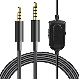 LecLooc A10 A40 Replacement Cable Inline Mute Volume Control for Astro A10/A40/A30/A50 Headsets Cord, Xbox One Play Station 4 PS4 Headphone Audio Extension Cable 6.5 Feet