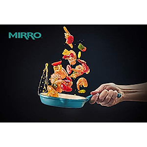 Mirro MIR-19060 6" Mini Cast Iron Skillet, Teal, Ready to Use