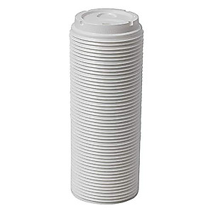 Dixie PerfecTouch WiseSize Coffee Design Insulated Paper Cup, 16oz Cups and Lids Bundle (16 oz, 50 Cups, 50 Lids)