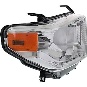 HDOZTOJI Headlight Halogen Bulb Right Side Clear Lens W/Bulb Headlamp 811100C091 13448252 TO2503219