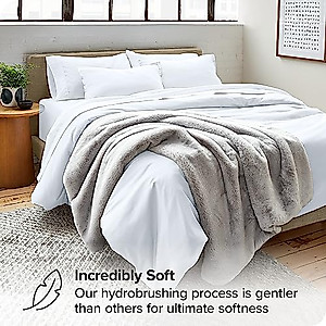 Bare Home Duvet Cover Twin/Twin Extra Long Size - Premium 1800 Super Soft Duvet Covers Collection - Lightweight, Cooling Duvet Cover - Soft Textured Bedding Duvet Cover (Twin/Twin XL, White)