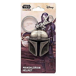 Star Wars Mandalorian Helmet Pewter Keyring
