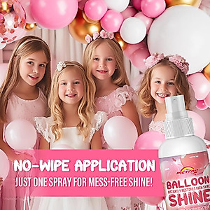 8 oz Instant Glossy Balloon Shine Spray, Long-lasting Balloon Spray Shine with Fragrance-free Formula for Vibrant Finish, No-wipe Balloon Spray for Party Décor, Events