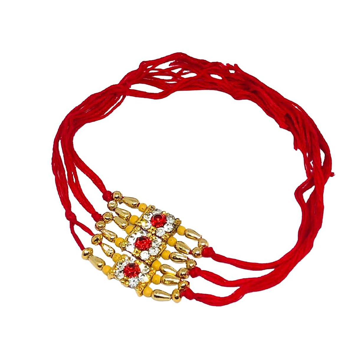 TheNext7 Pack of 3 Rakhi for Brother, Rakhi Bracelets, Rakhi Gift for Bhaiya, Designer Rakhi, Latest Rakhi for bhai, Thread Bracelet Bracelet for Brother Bhabhi Bhaiya, Raksha Bandhan Gift.