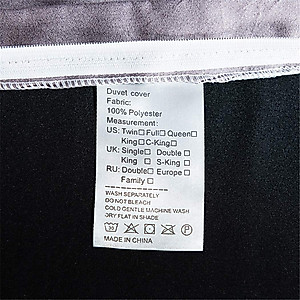 Homebed White Tiger Bedding Set Queen Size 3D Animal Print for Kids Boys Teens Duvet Cover Set 3 Pieces