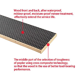 KUSRUP Bed Slats Mattress Wooden Bed Replacement Slats/Board Frame Boards bunk beds Platform beds Frames Mattress Foundation/Platform/Box Spring（29.3"/2"/0.32"）