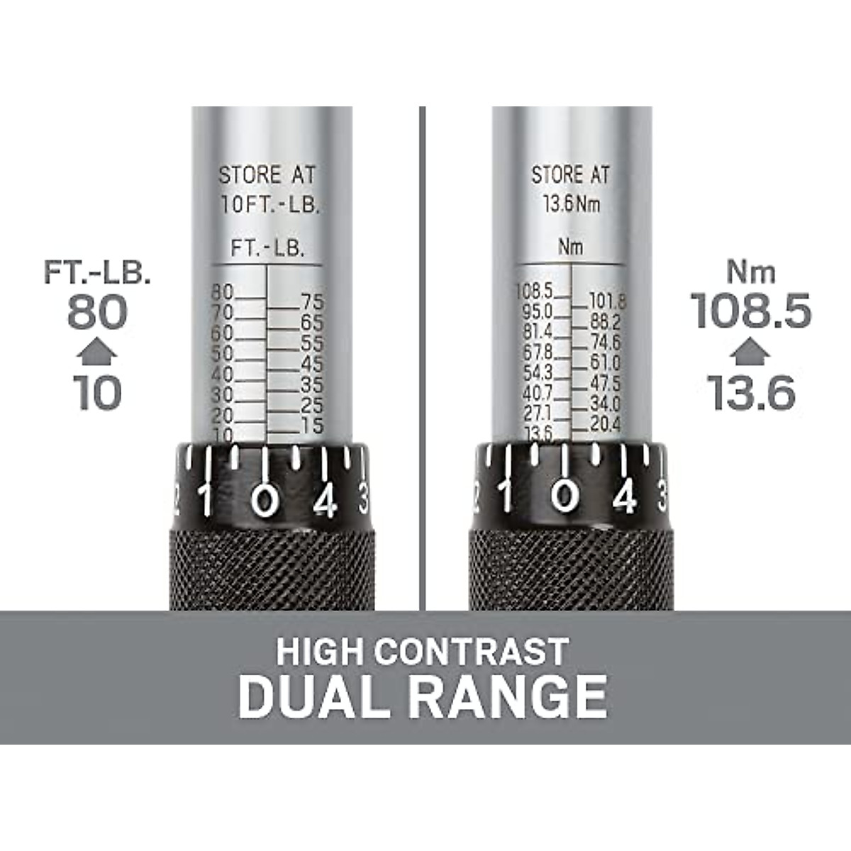 TEKTON 3/8 Inch Drive Micrometer Torque Wrench (10-80 ft.-lb.) | 24330