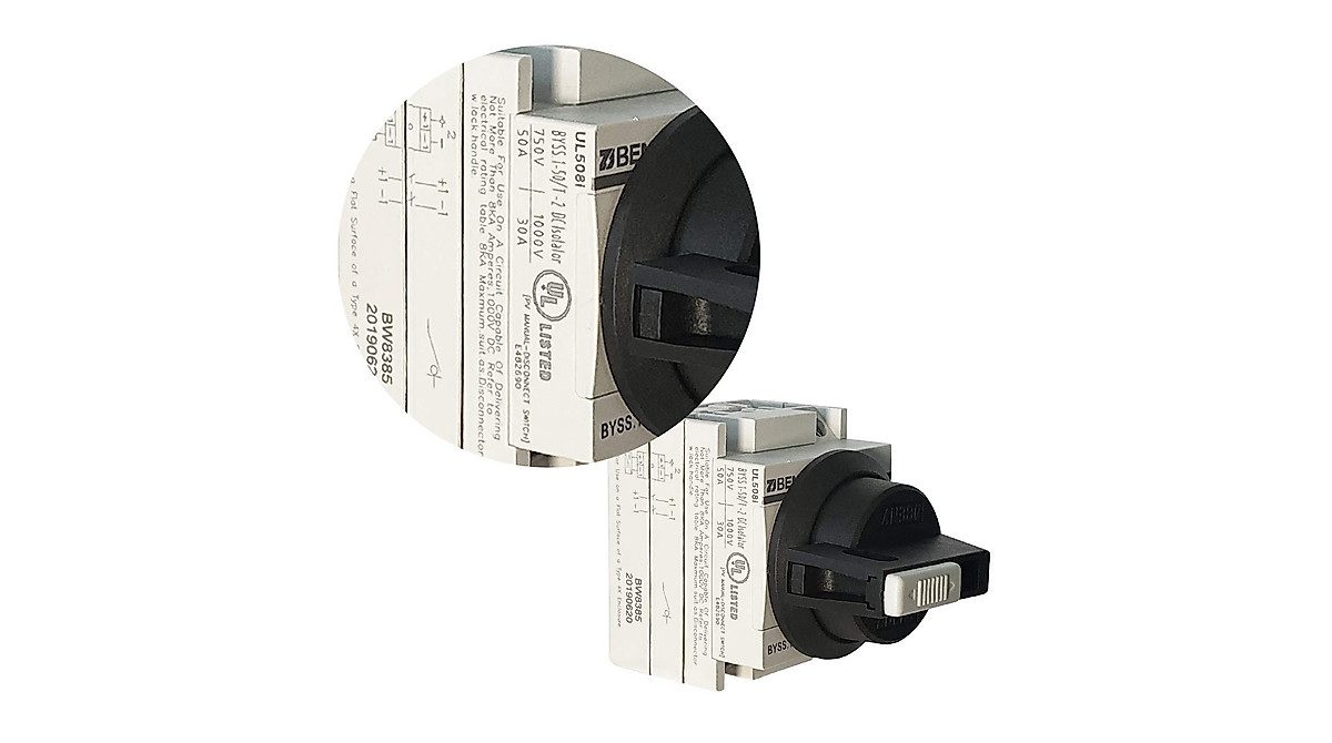 Jonsson 50A 1500V DC Isolator Switch for Solar Applications (Panel ...
