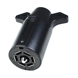 Husky 30140 7-Way RV Blade Plastic Trailer Connector for Trailer Side Plug