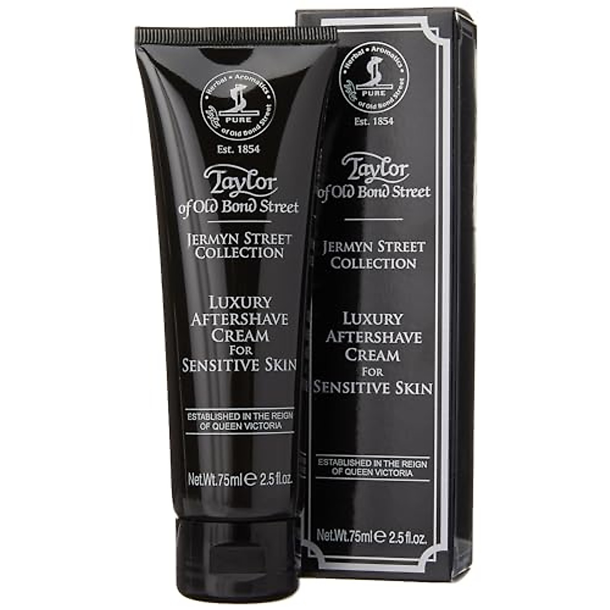 Taylor of Old Bond Street Jermyn Street Luxury Aftershave Cream for Sensitive Skin 75ml, 2.5 Ounce after shave lotion (06020-1)