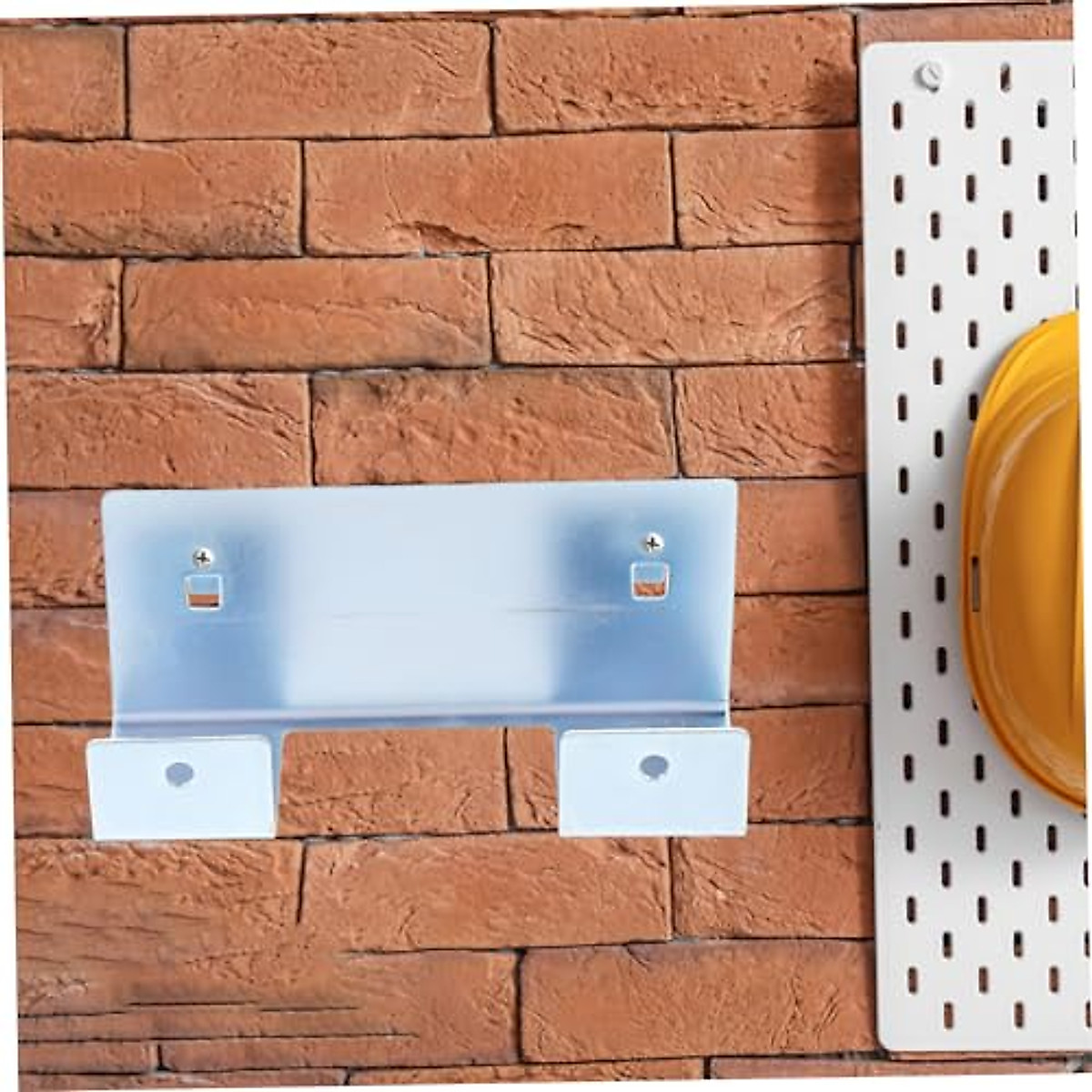 SOESFOUFU Power Tool Organizer Peg Board Heavy Duty Hooks for Garage Pegboard Drill Rack Drill Storage Rack Organizer Storage Rack Pegboard Wall Organizer Tool Holders for Wall Silver