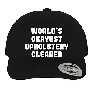 World's Okayest Upholstery Cleaner - Soft Dad Hat Baseball Cap, Black, One Size
