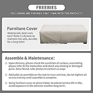 Rattaner Patio Furniture Outdoor Ottomans for Patio 2 Pcs Patio Ottoman Set Outdoor Furniture Outdoor Foot Rest for Patio Anti-Slip Cushions and Waterproof Cover, Turquoise