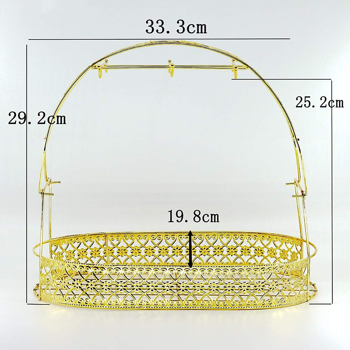 Abaodam Coffee Mug Holder Coffee Cup Rack Tea Cup Holder Dishes Organizer Stainless Steel Wire Rack Display Stand with 6 Hooks for Kitchen Counter Tea Party