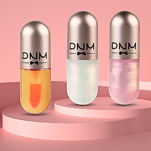 BINGBRUSH 3 Pcs Color Changing Lip Gloss Tinted, Pink Plumping Magic Mood Lipstick Lip Glaze, High-Shine Clear Lip Stain Lip Balm Lip Care, Longlasting Moisturizing Lip Glow Oil