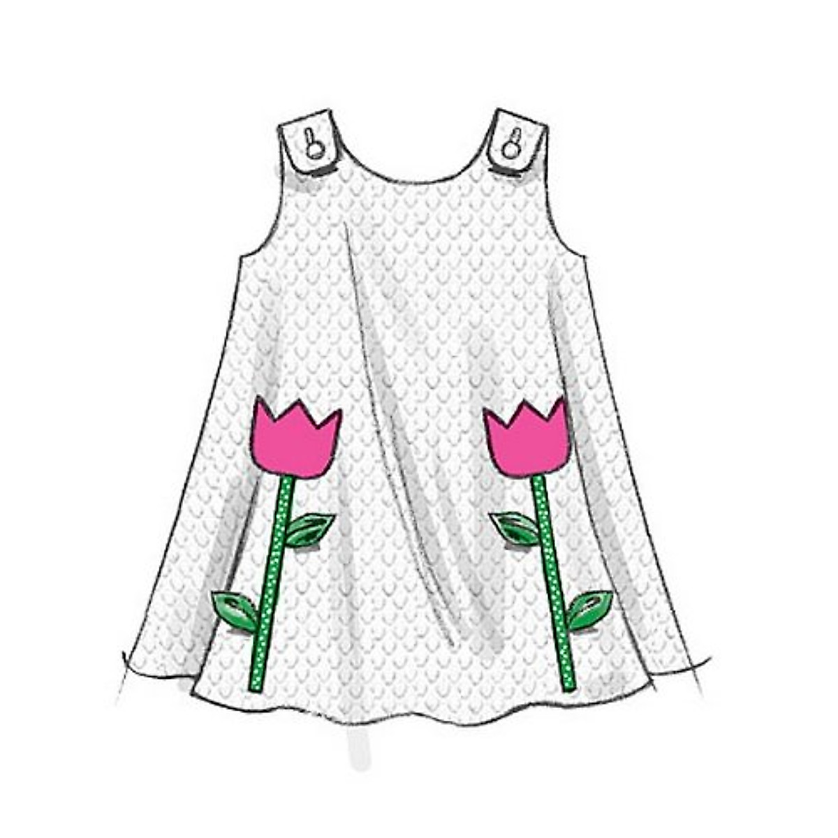 McCall's Patterns M5416 Toddlers' Tops, Dresses and Shorts