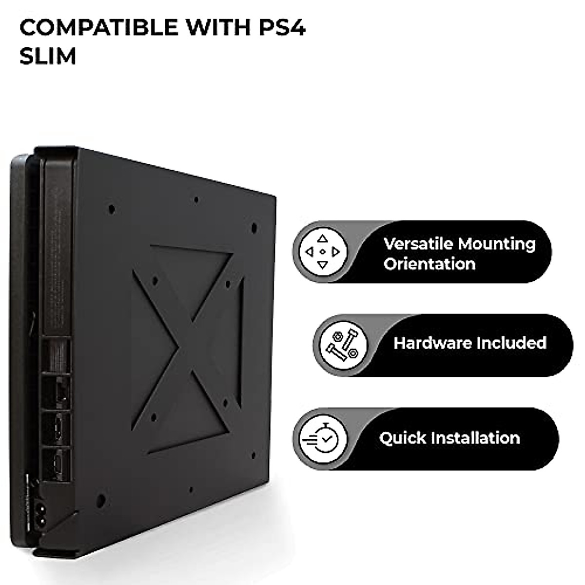 HumanCentric PS4 Slim Mount | Mount on The Wall or on The Back of The ...