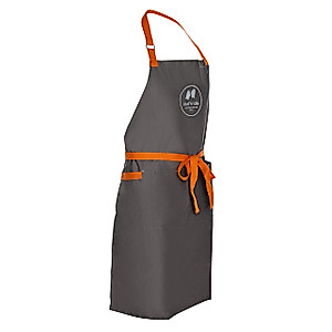 Premium Oven Mitts and Essential Chef's Apron - 500°F Heat Resistant - 30"x34" for Kitchen Cooking Baking - Flexible Soft Terry Cloth Cotton Lining