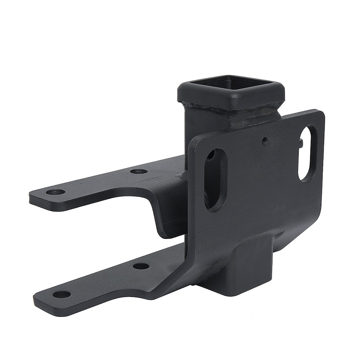 u-Box Wrangler 2in Standard Receiver Hitch Towing Rear Trailer Black for 07-18 Jeep JK Wrangler Rear Bumper