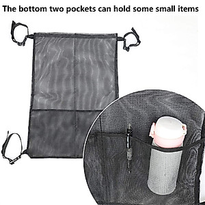 CUSENA Oxygen Tank Holder Oxygen Backpack Wheelchair Bag Pouch Carrier for Wheelchair and Walker, Fits D and E Cylinder Bottle, for Medical, Personal Use,Black,70x25cm