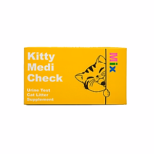 PETJOA Kitty-Medi-Check Cat Urine Health Test Kit, Easy Monitoring at Home,100% Eco-Friendly - Mix 3 Combo Pack (Alkalinuria, Proteinuria, Hematuria)-210g/7.4oz 100% Biodegradable.