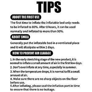 JEAOUIA Twin Air Mattress for Tents Camping - 9" Raised Portable Single Inflatable Couch with Soft Backrest Patch Kit - Blow Up Bed for Car Travel/Overnight Outdoors/Family Leisure