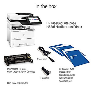 HP LaserJet Enterprise MFP M528f Monochrome All-in-One Printer with built-in Ethernet & 2-sided printing (1PV65A)