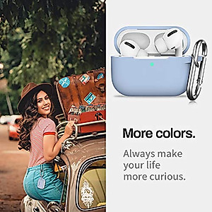 [Bundle] GMUDA for AirPods Pro Case & AirPods 3rd Generation Case(2021), Protective Silicone Cover with Keychain, Front LED Visible