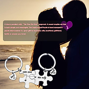 Vadaka Couple Keychain Gifts for Girlfriend Boyfriend Puzzle Couple Keychain for Him Her Matching Couple Keychain set Couples Jewelry Gift for Valentines Day Anniversary Christmas
