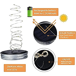 Solar Lantern 2 Pack Outdoor Hanging Glass Solar Light for Patio Garden Path Way Party Camping Decor Lamp