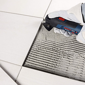 BOSCH OSL350CR2 1-Piece 3-1/2 In. Starlock Oscillating Multi Tool Grout & Abrasive Carbide 20 Grit Delta Sanding Pad for Sanding Applications in Wood, Wood with Paint and Thinset