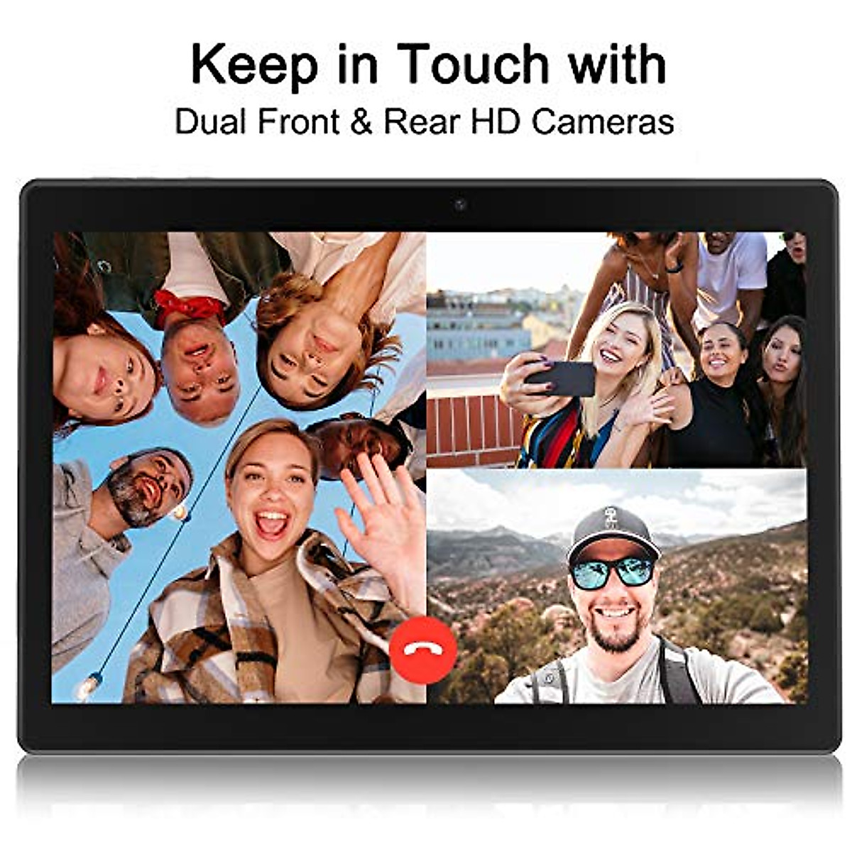 Tablet, 10 inch Android Tablets, 32GB ROM 128GB Expansion, WiFi, Bluetooth, 6000mAh Long Life Battery, 5+13MP Dual Camera &Speaker, Black