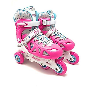 CHICAGO Skates Girls Inline Training Skate Combo Set - Pink/Purple - Small Sizes 10-13