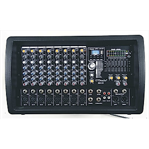 GTD Audio 8 Channel Professional Audio Powered Mixer Power Amp DJ Amplifier, USB, EQ, Effect