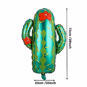 Mexican Fiesta Party Decorations 168PCS Fiesta Balloon Garland Arch Kit Cactus Llama Taco Twosday Foil Balloons for Birthday Carnival Cinco De Mayo Taco Party Decorations