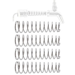 4-Pack Self-Closing Springs for Intertap Forward Sealing Beer Faucets Compatible with Nukatap and Perlick Self-Closing Faucets