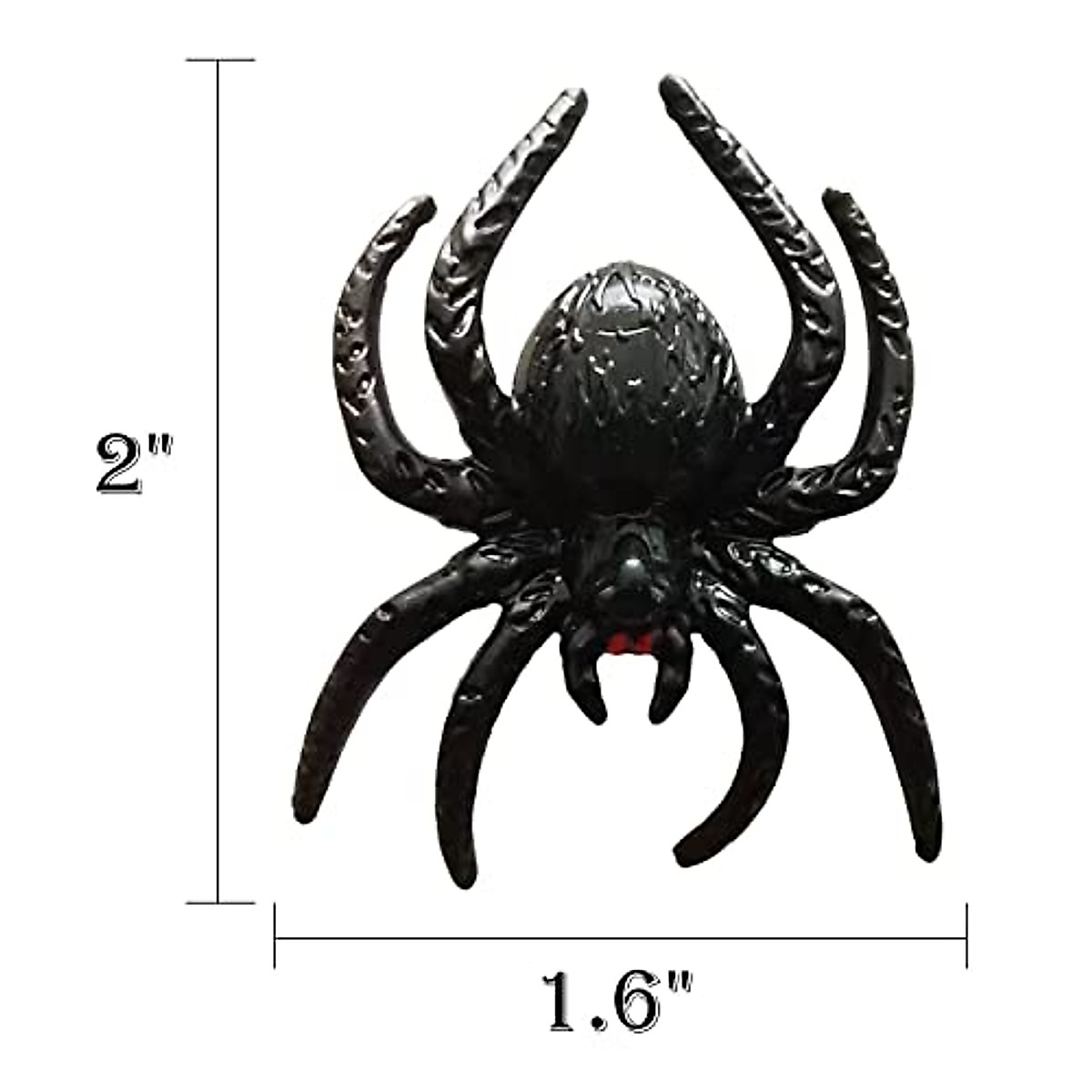 Muzboo Realistic Plastic Spider Toys Halloween Prank Props Small Size Funny Halloween Decorations 30pcs