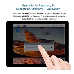 Septpenta Capacitive Touch Screen, 5 Point Touch Control 6H Hardness 60HZ Quick Response 2.8in IPS Touch Display, DSI Interface Control Backlight Brightness 480X940 for OS