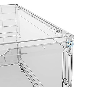 REETEC Shoe Box, 3 Pack Shoe Organizer for Closet,Shoe Rack for Closet,Shoe Display Case, Shoe Storage,Shoe Boxes Clear Plastic Stackable(Transparent)