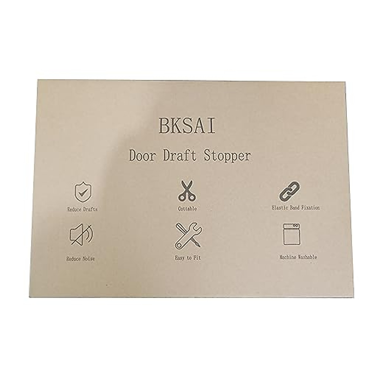 BKSAI Door Draft Stopper for Doors 29-35" No Adhesive Draft Stopper for Bottom of Door Draught Excluder Under Door Wind Blocker Reduce Noise Draught Excluder Sweep Sound Proof(Grey)